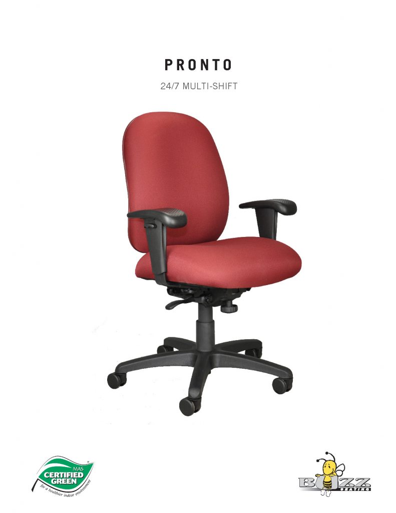 Midback 24/7 Multi-Shift | Pronto Chair by Buzz Seating